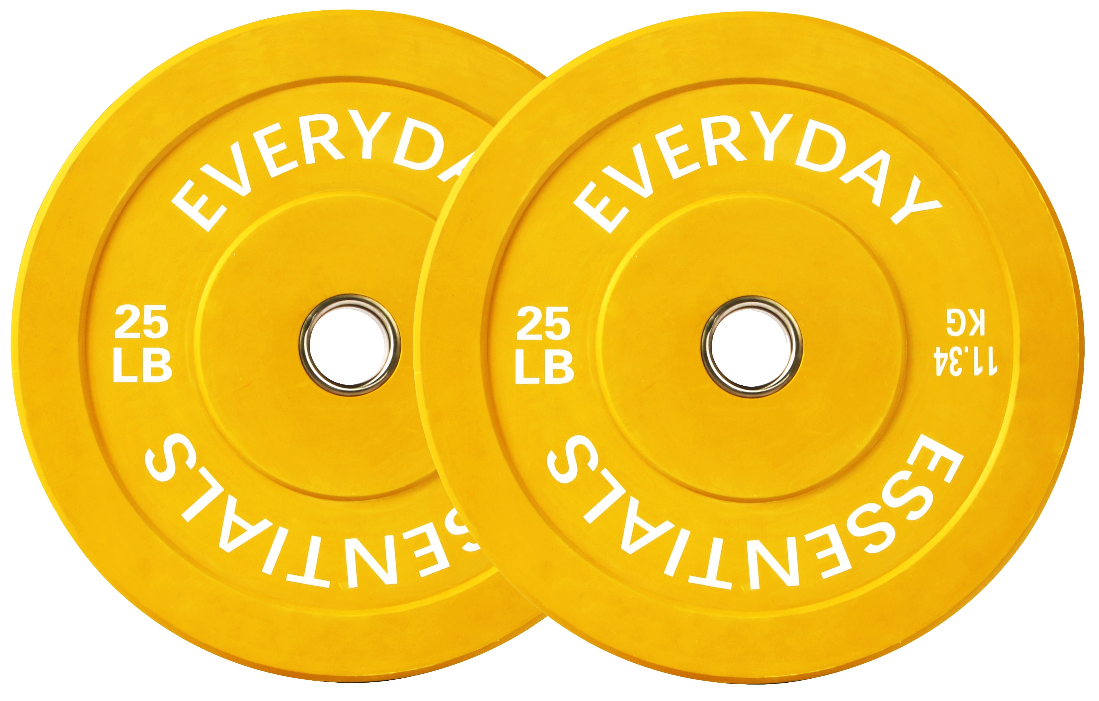 BalanceFrom Olympic Bumper Plate Weight Plate, 25 lbs Pair Color ...