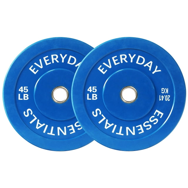 Free Shipping! BalanceFrom Olympic Bumper Plate Weight Plate with Steel ...