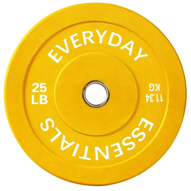 BalanceFrom Olympic Bumper Plate Weight Plate with Steel Hub, Color ...