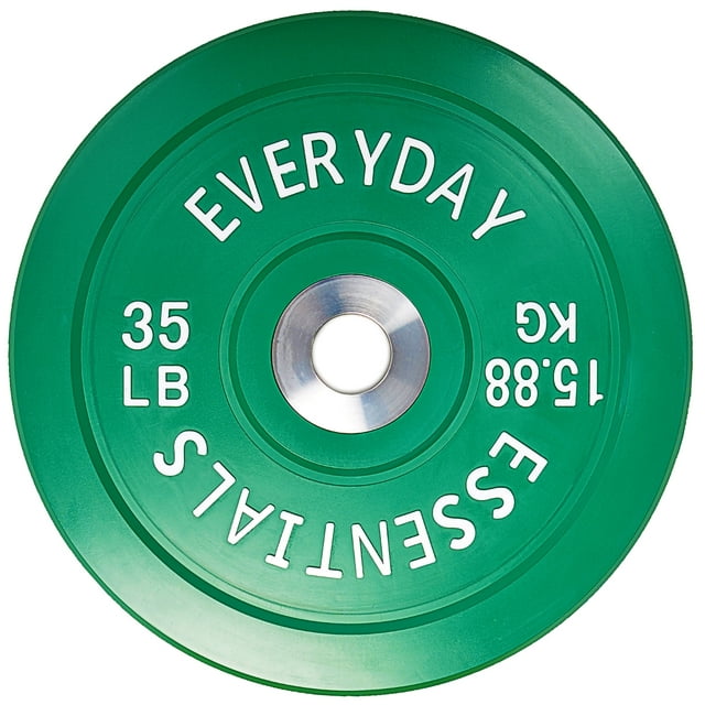 BalanceFrom Olympic Bumper Plate Weight Plate with Steel Hub, Color ...
