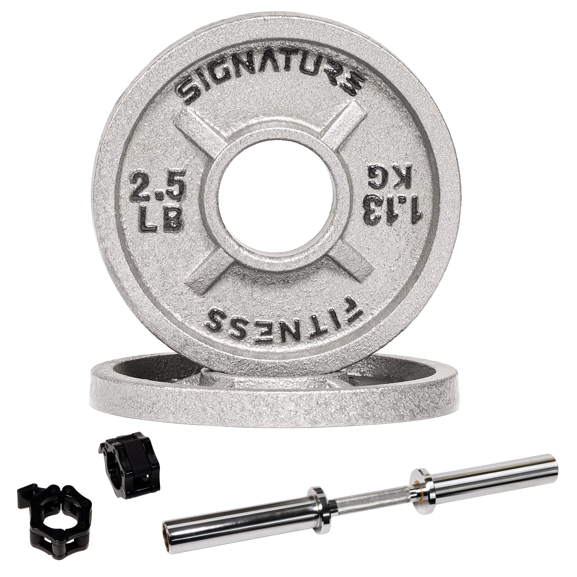 BalanceFrom Olympic Weight Plates Set，with 2FT Alloy Steel Dumbbell Bar ...