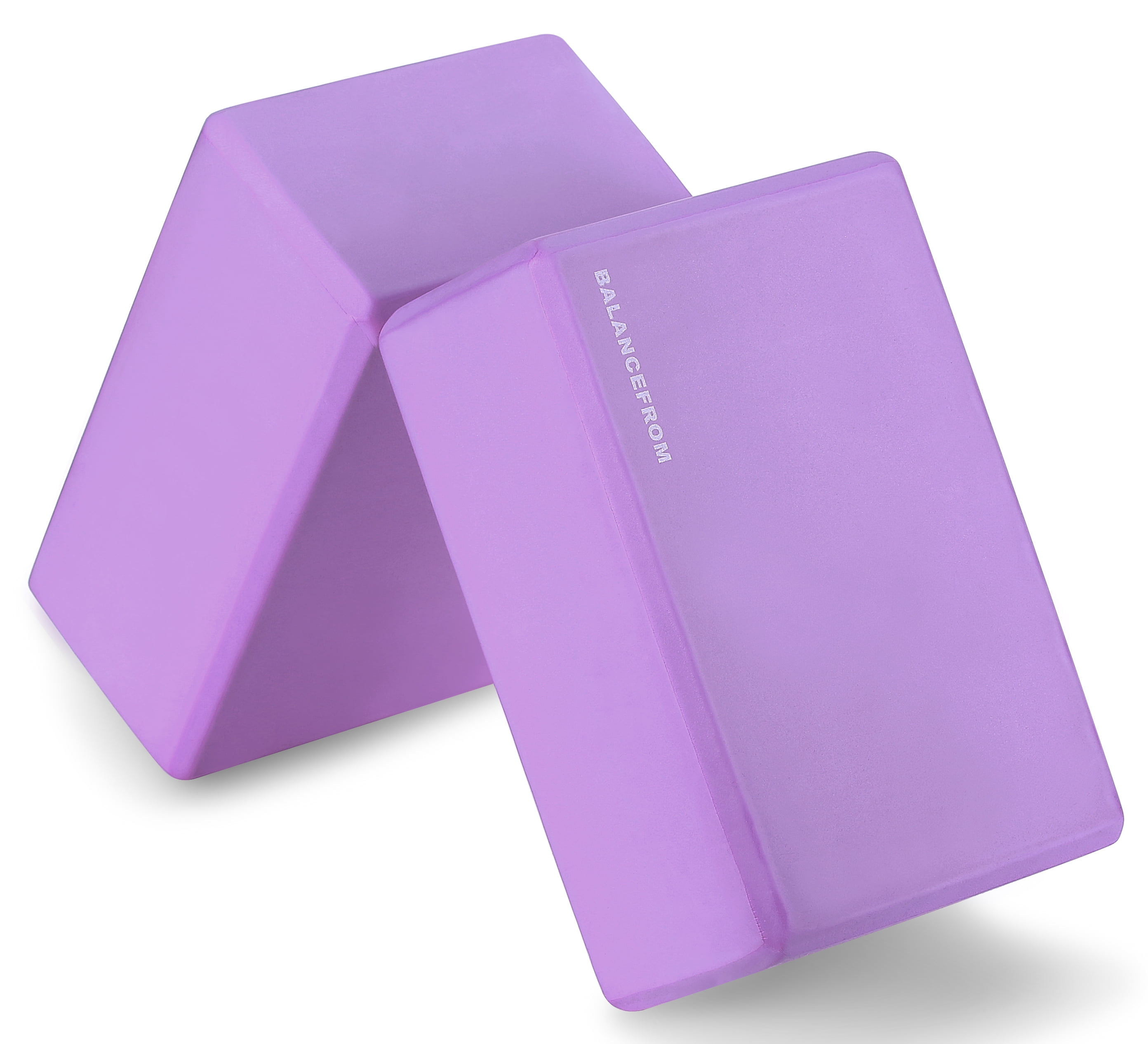 "BalanceFrom High Density Foam Exercise Yoga Blocks Set of 2, Gym ...