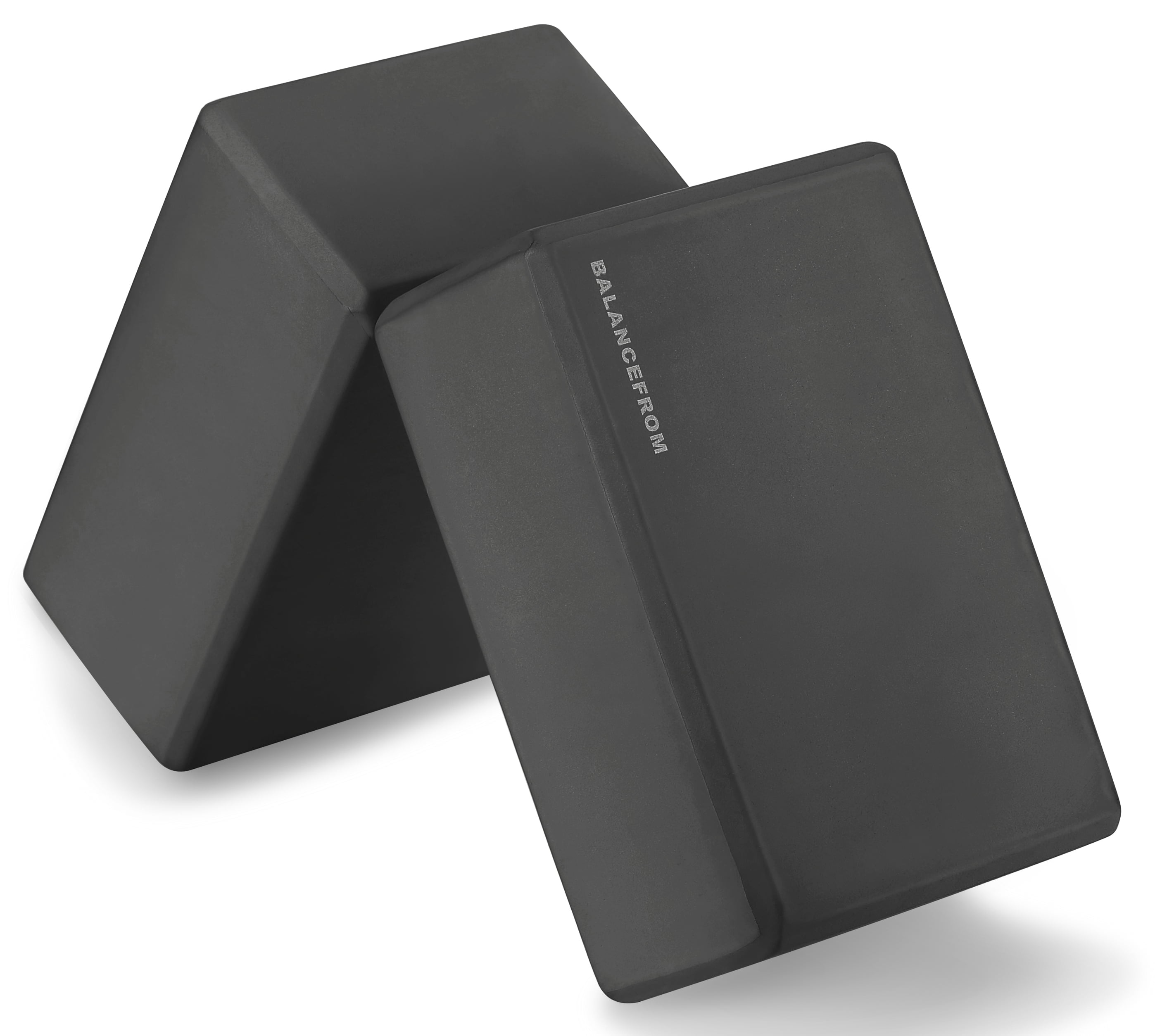 BalanceFrom Set of 2 High Density Yoga Blocks, 9"x6"x4" Each - Walmart.com