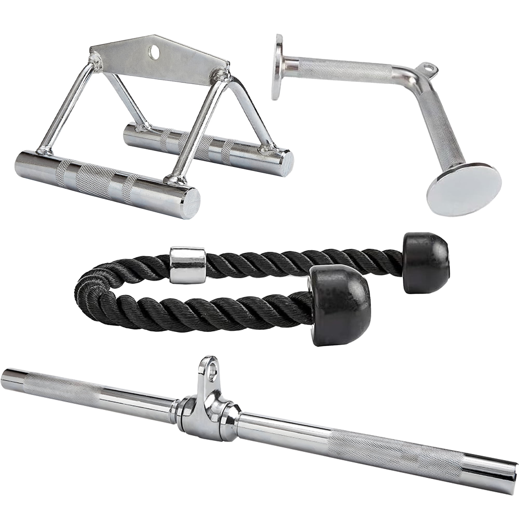 BalanceFrom Tricep Press Down & LAT Pulldown Attachments ，Cable Machine ...