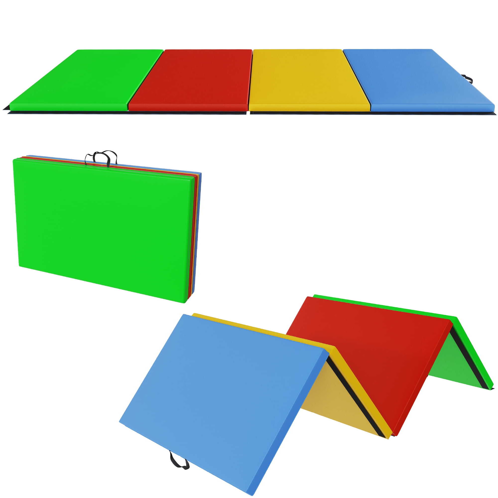 BalanceFrom Versatile 4'x8'x2" High-Density Gym Mats - Extra Thick ...