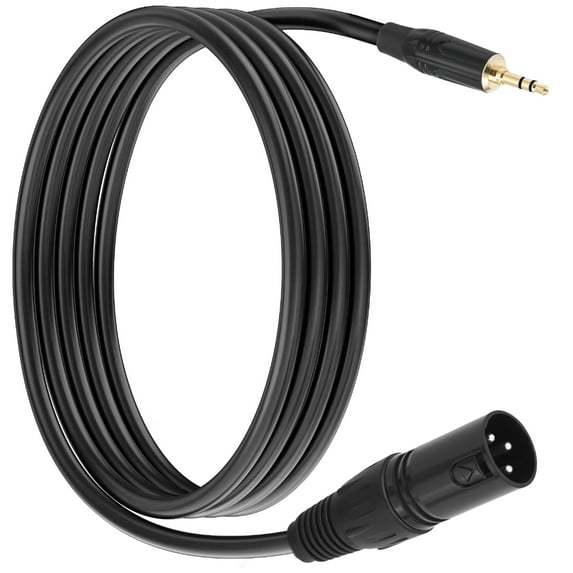 Balanced 3.5mm to 3Pin Male Cable Metal Plugs for Microphones Mixers ...