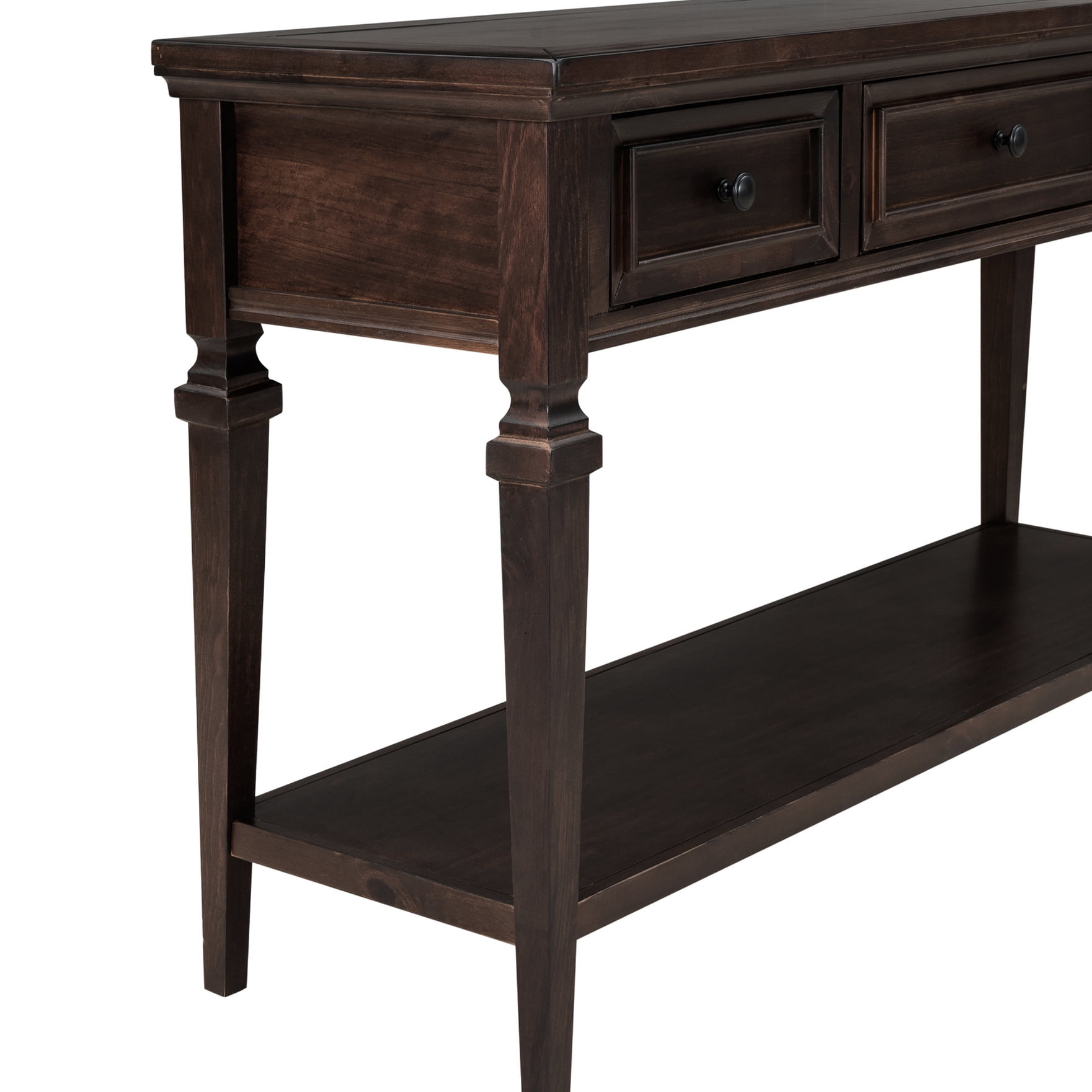 Balanced Aesthetic Console Table+Symmetrical Three-Drawer Layout ...