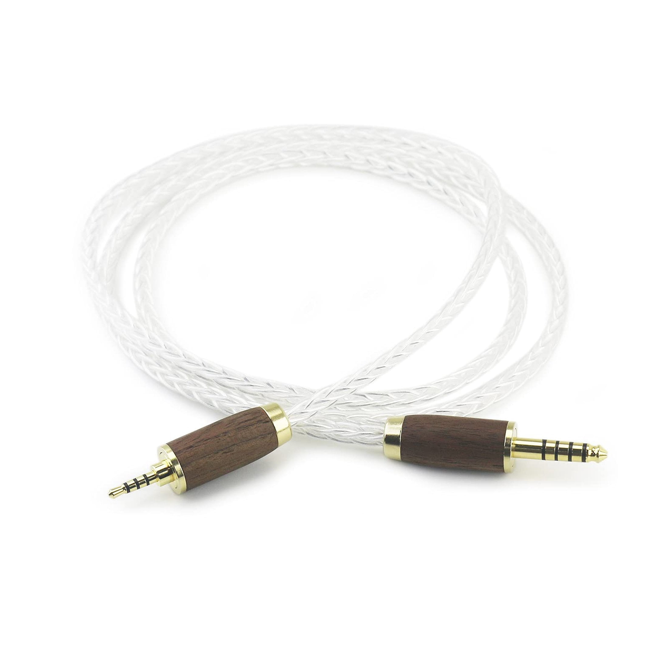 Balanced Audio Adapter Cable 2.5mm to 4.4mm with Walnut Wood Shell ...