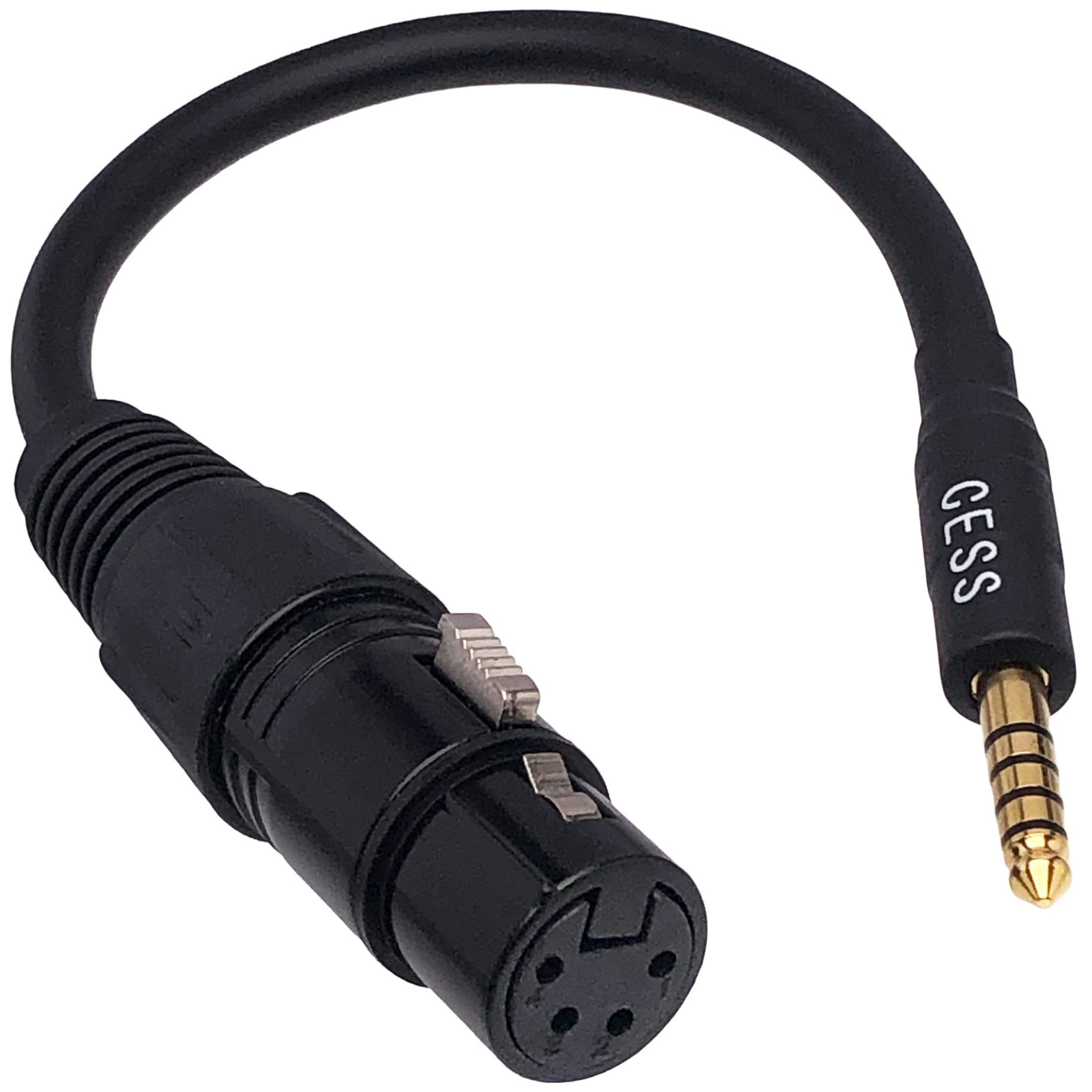 Balanced Audio Upgrade Adapter Cable for Headphones with Gold-Plated ...