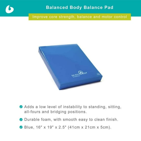 Balanced Body Balance Pad, Durable, Thick and Smooth, Foam for ...