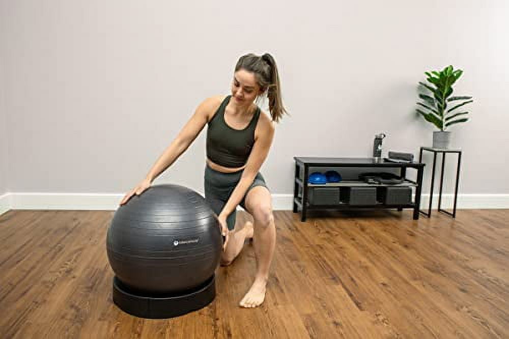 Balanced Body Deluxe Fitness Ball Base, Large Stand Holder for Support ...