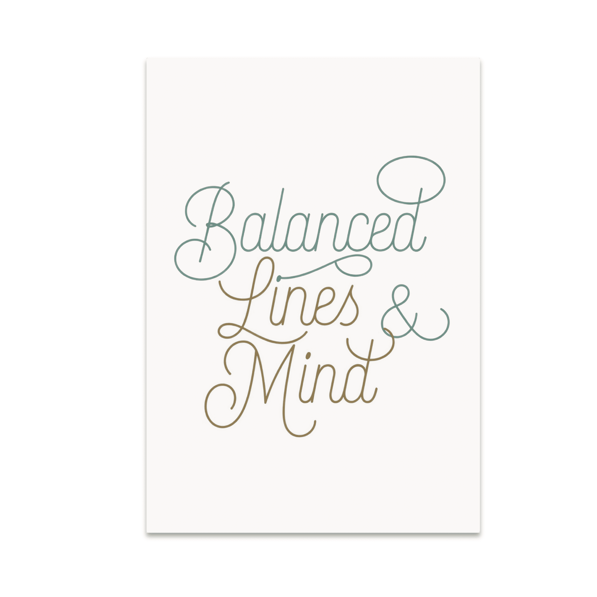 Balanced Lines & Mind - Minimalist Wall Decor - 13x19 Poster Print ...
