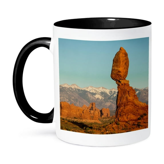 Balanced Rock At Sunset, Arches National Park, Utah, 15oz Two-Tone ...