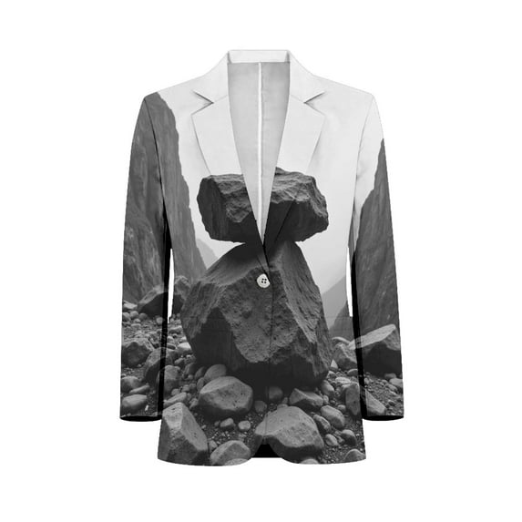 Balanced Rocks Among Mountains Customized Men's Suits full man Shawl ...