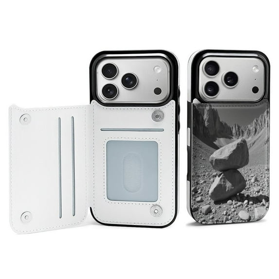 Balanced Rocks Mountain Landscape Leather Wallet Case for iPhone 14 Pro ...