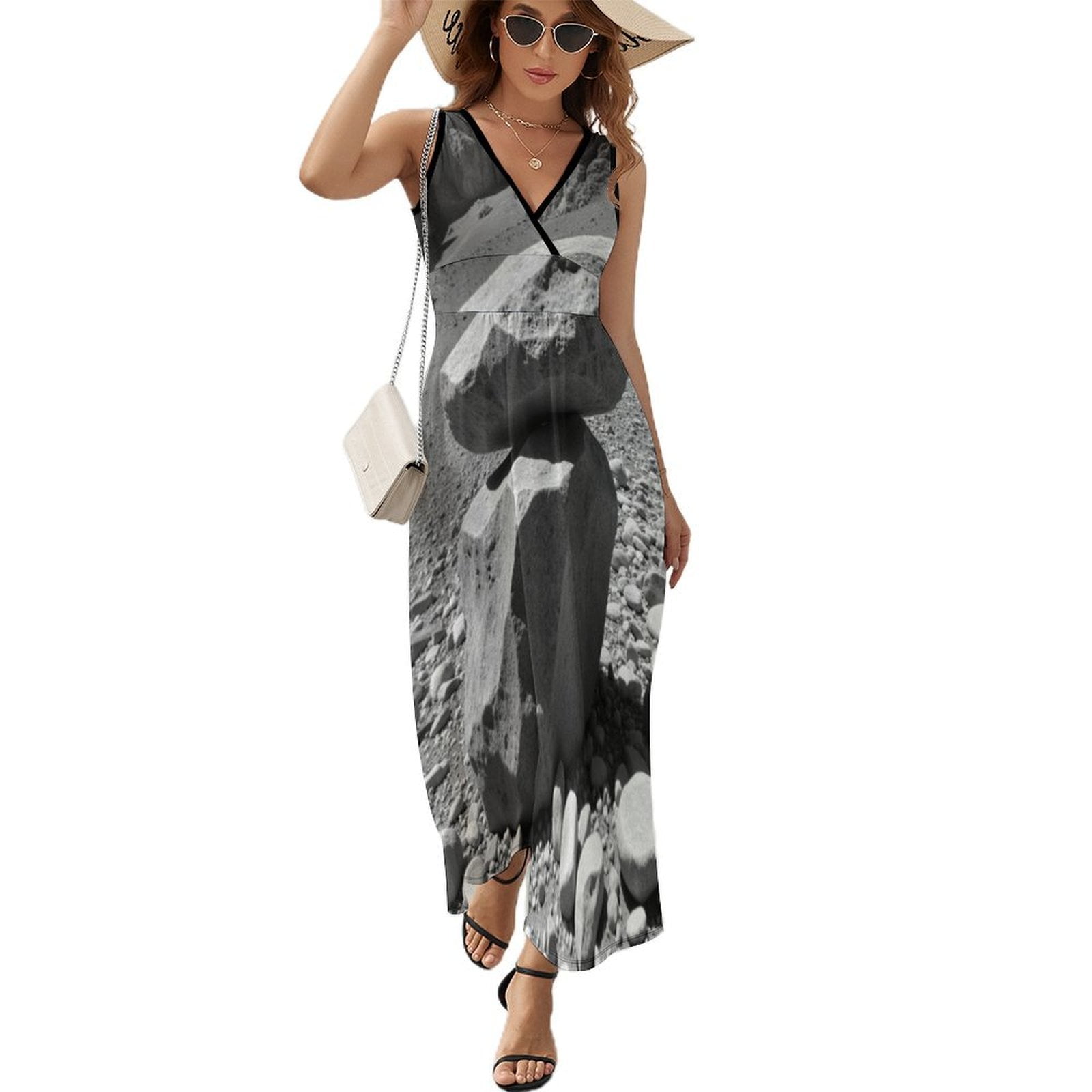 Balanced Rocks in Landscape Dress Fashion Boho Beach Long Dresses ...