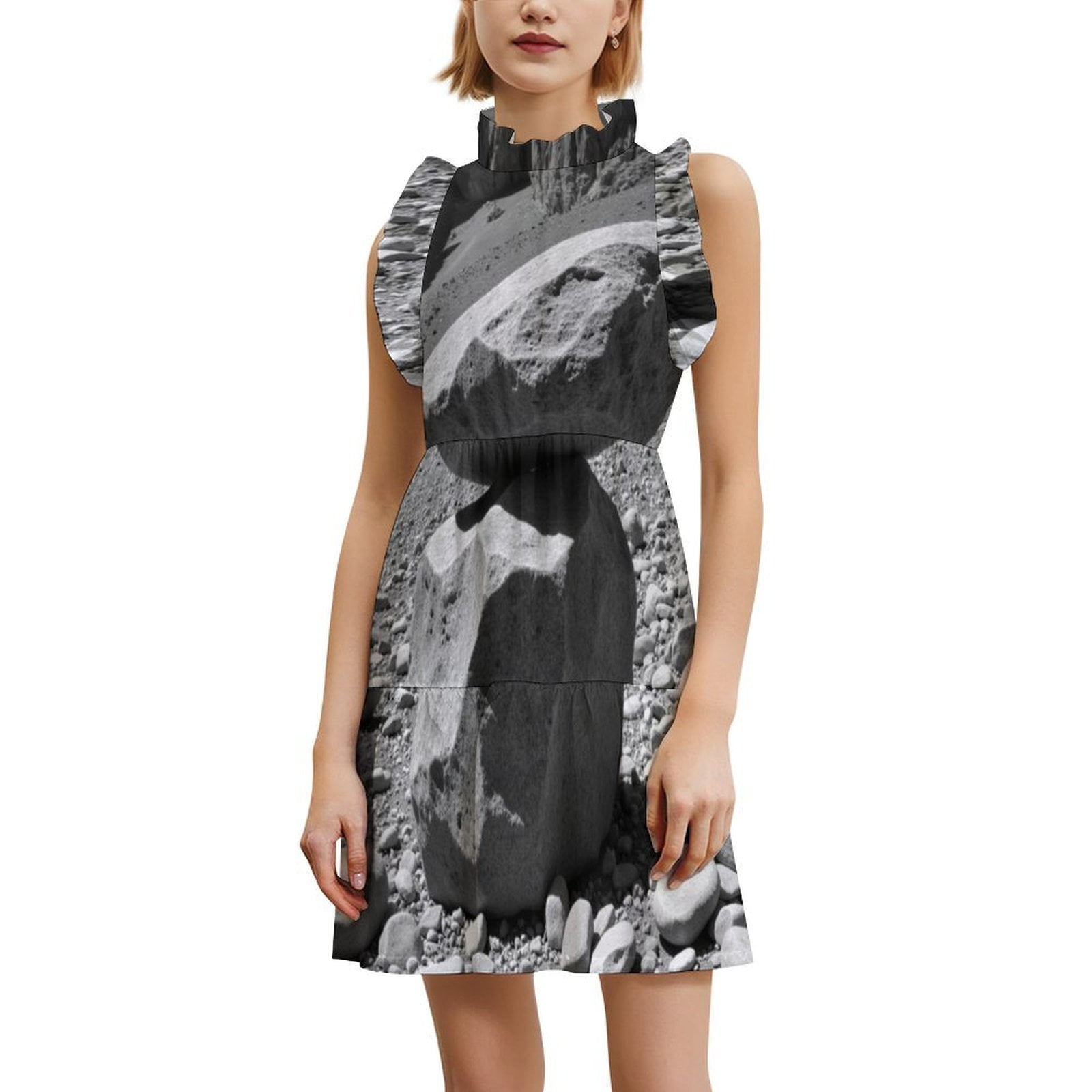 Balanced Rocks in Landscape Women's Fashion Casual Dress Summer Stand ...