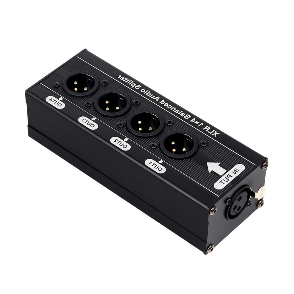 Balanced Sound Splitter 1 Input 4 Output Sound Splitter Box ...