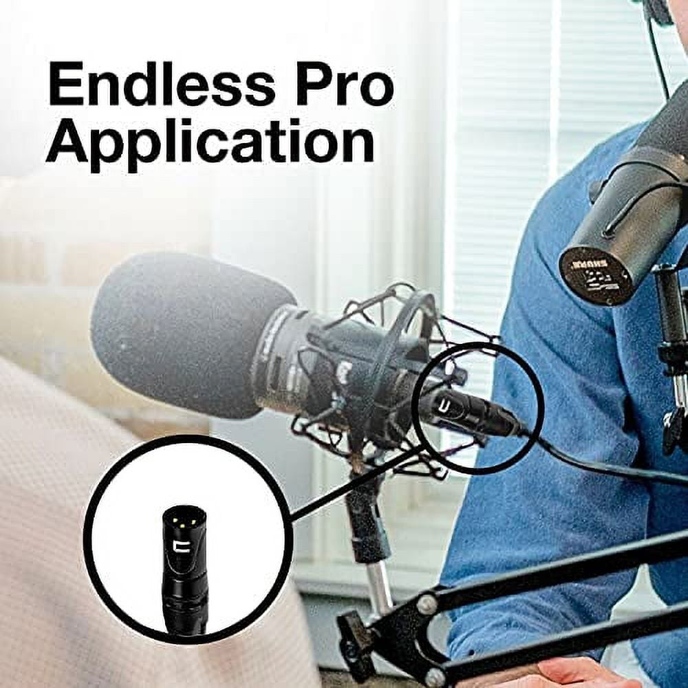 Balanced XLR Cable Male to 3.5mm TRS - 150 Feet Pink - Pro 3-Pin ...