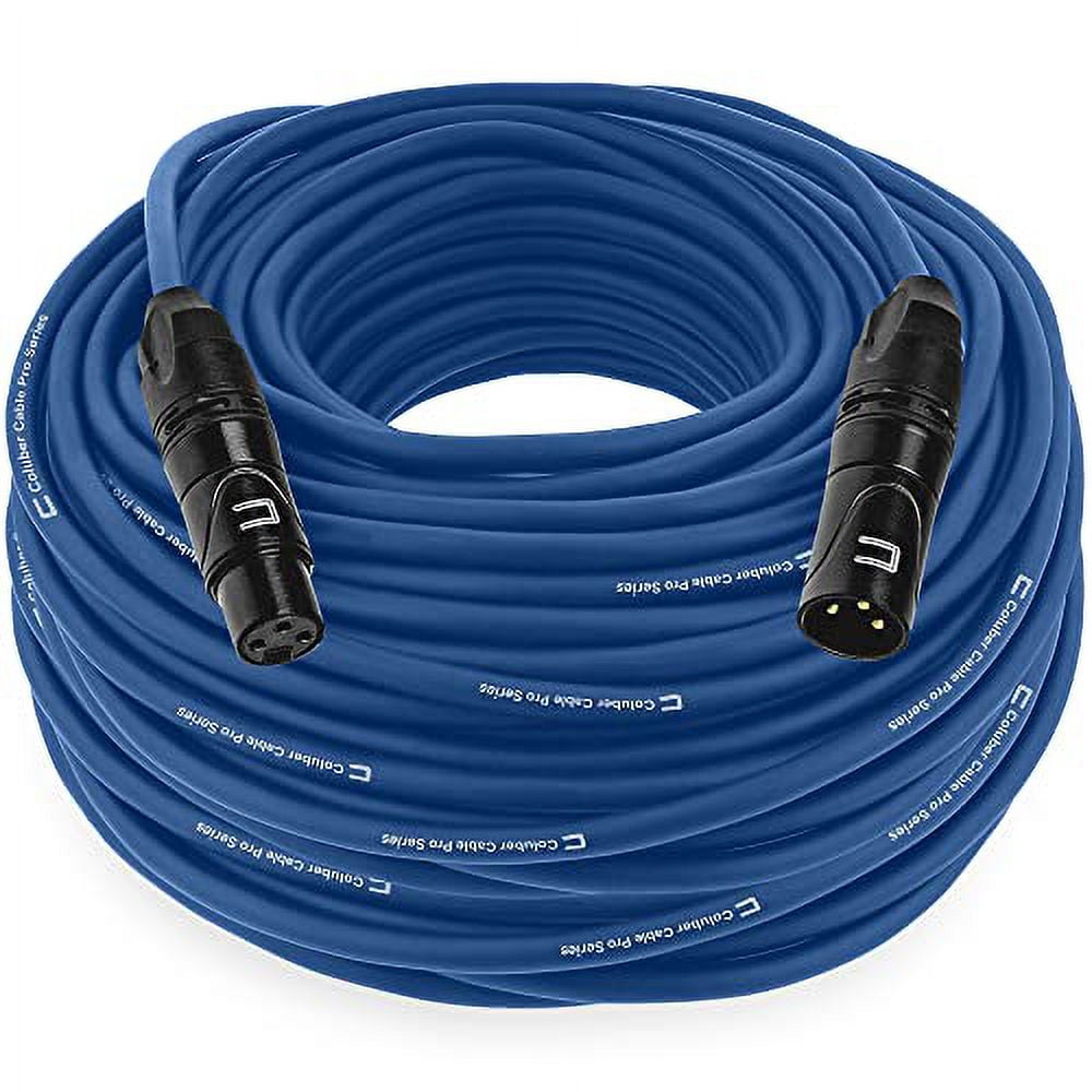 Balanced XLR Cable Male to Female - 150 Feet Blue - Pro 3-Pin ...