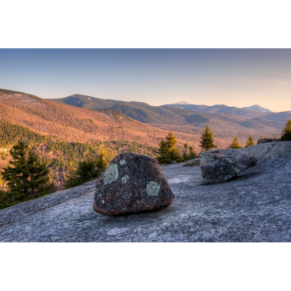 Balanced rocks on Pitchoff Mountain Adirondack Park York State USA ...