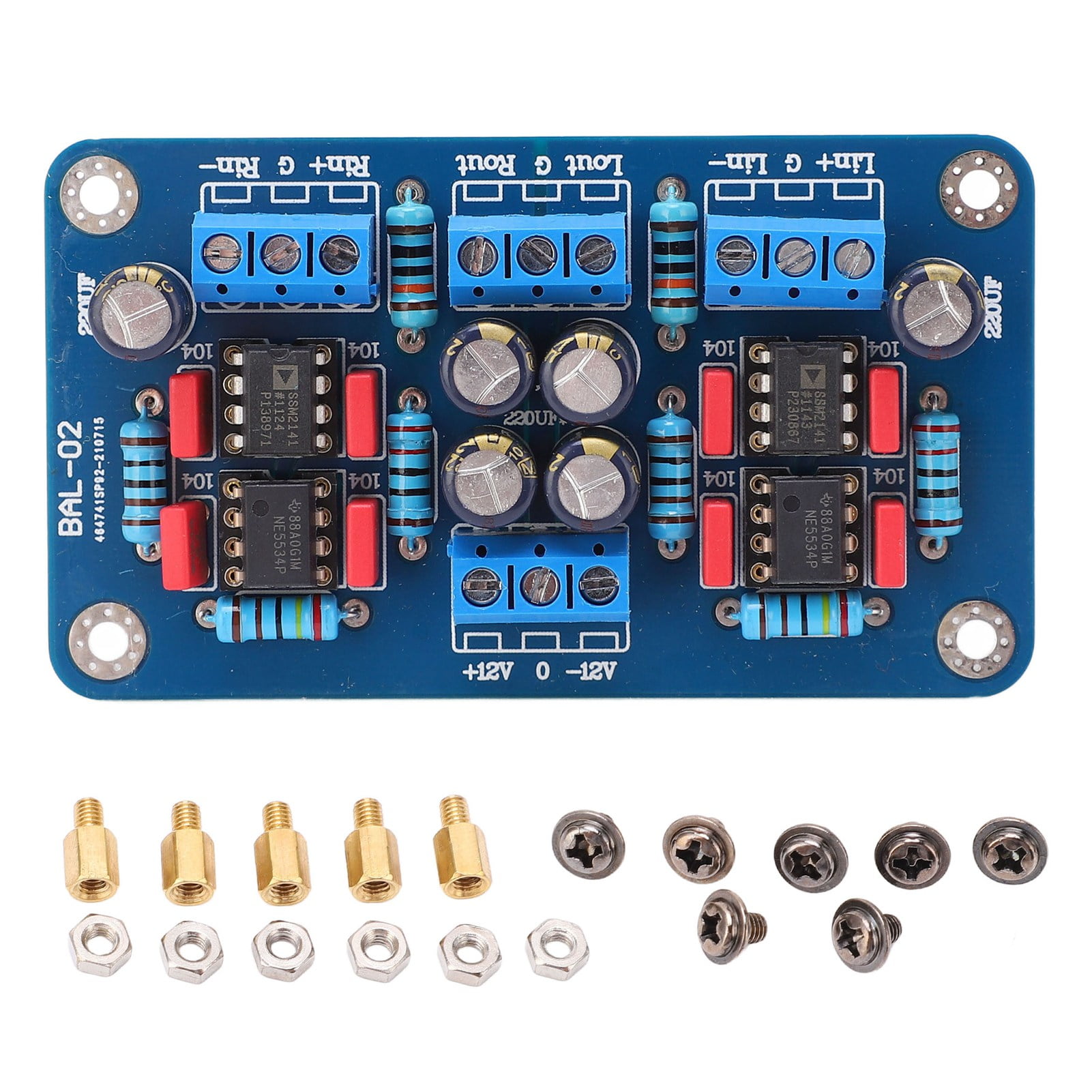 Balanced to Unbalanced Preamplifier Board Single Ended Signal Output ...
