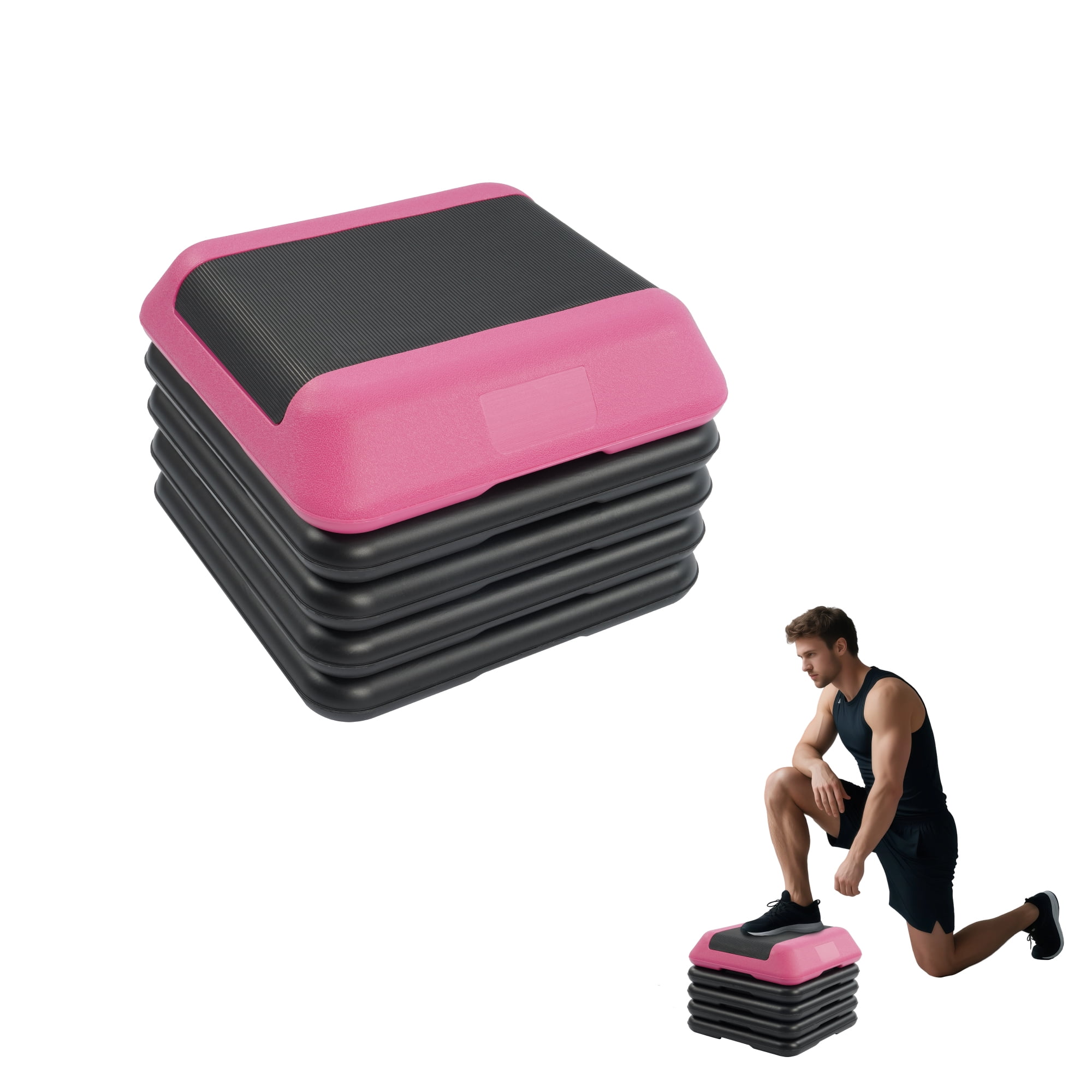 Balancefrom 16-inch Aerobic Step Platform, Adjustable Fitness Stepper ...