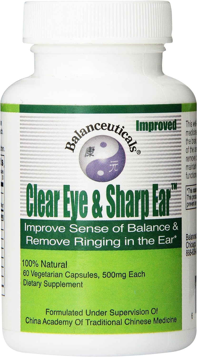 Balanceuticals Clear Eye & Sharp Ear Dietary Supplement Capsules, 500 ...