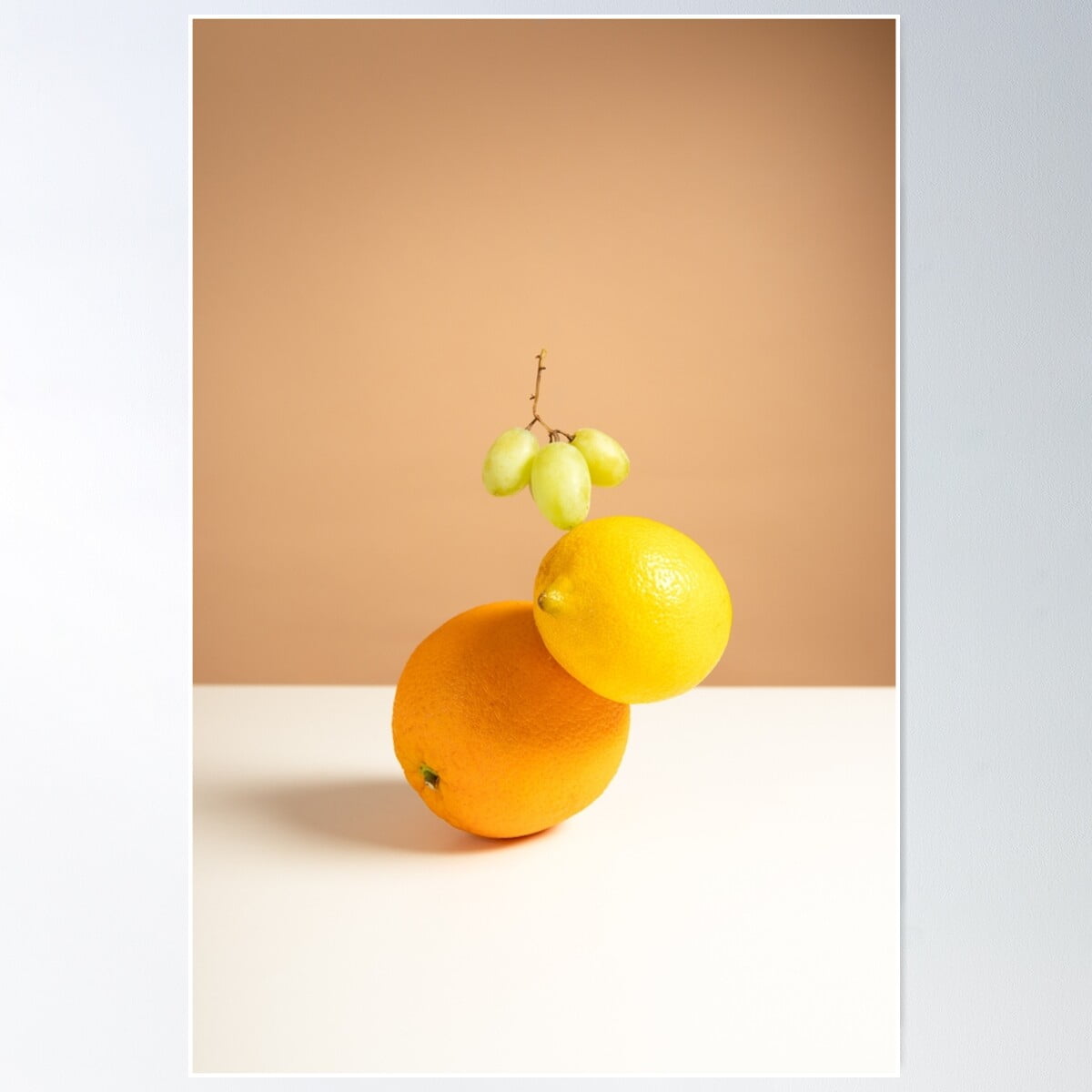 Balancing' Fruit Still Life Poster Wall Art, Modern Wall Decor For ...