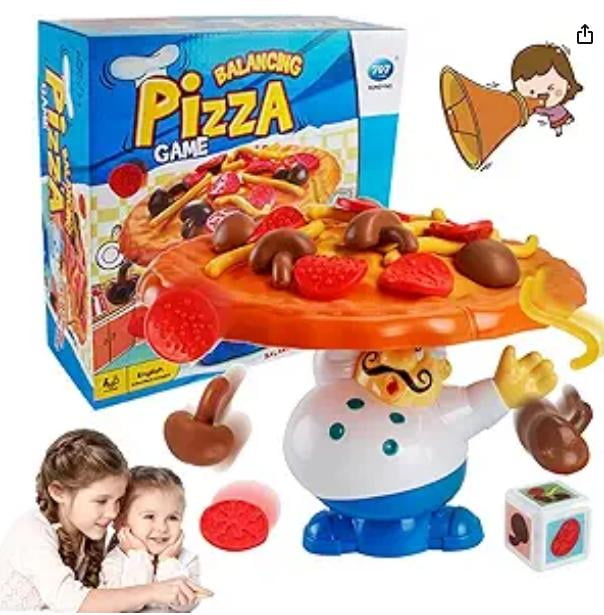 Balancing Pizza Game 2025 Funny Topple Pizza Game Tabletop Balancing ...