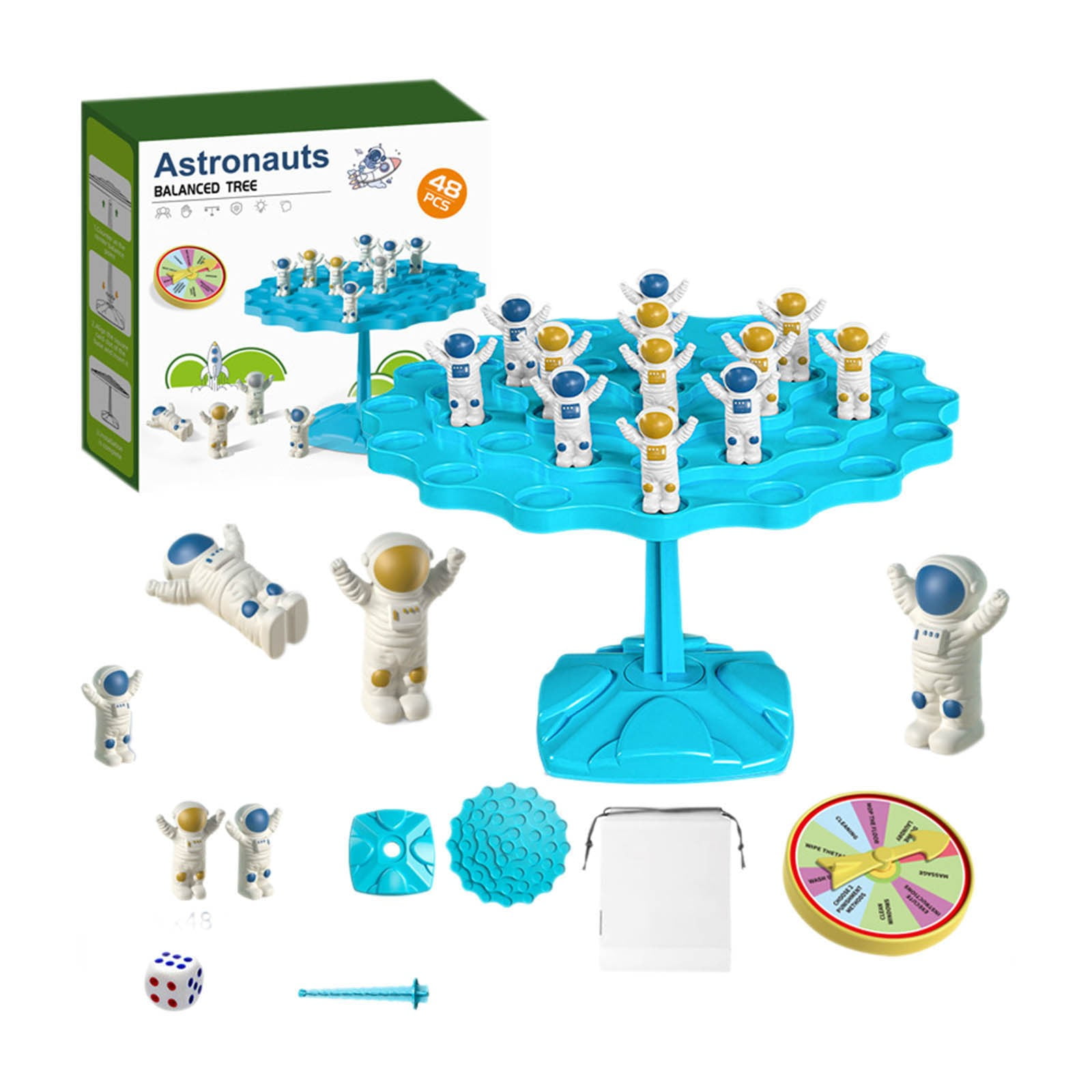 Balancing Puzzle Toy for Family Parties with Space Astronaut Tree Craft ...