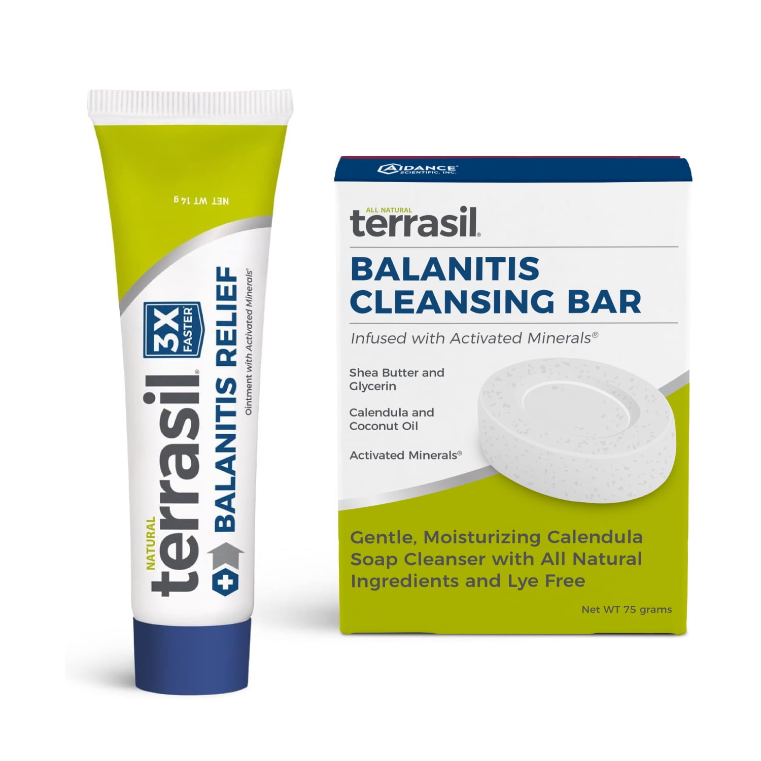 Terrasil Balanitis Relief Soap, Calendula Infused Skin Care, Natural ...