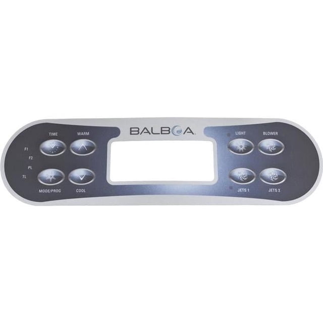 Balboa 11281 8-Button Spa Side Overlay - Temperature Up & Down, Light ...