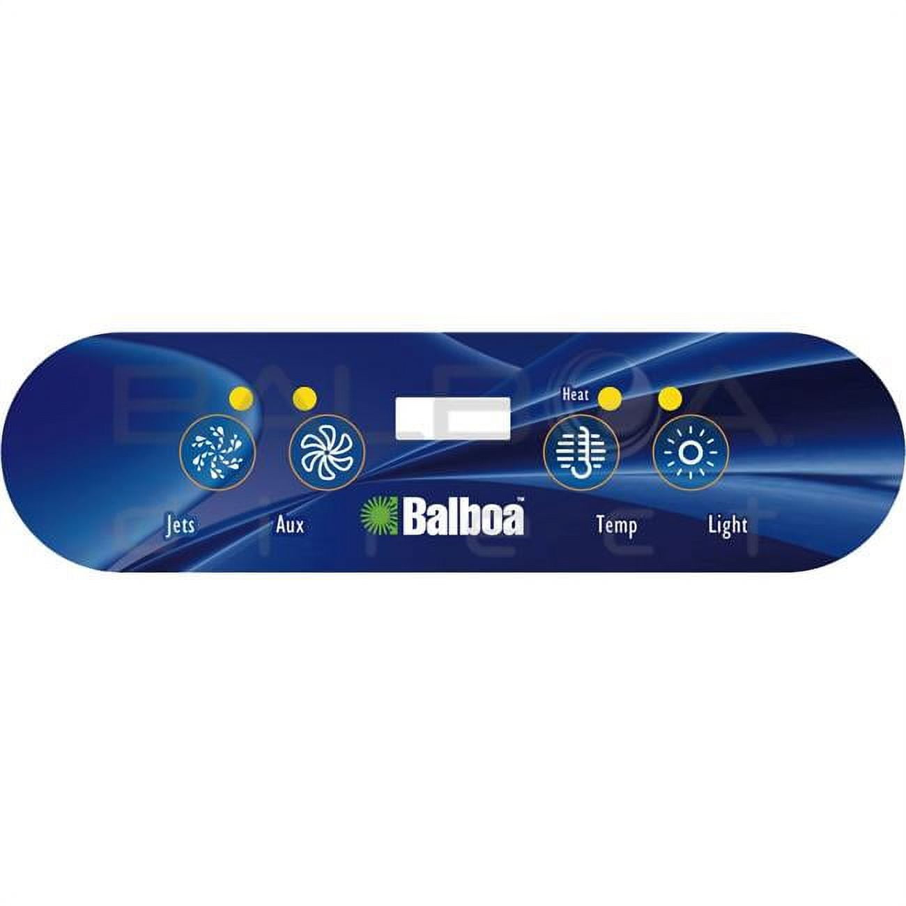 Balboa 11345 4-Button Spa Side Overlay - Jets, Auxiliary, Temperature Control, Light - Walmart.com