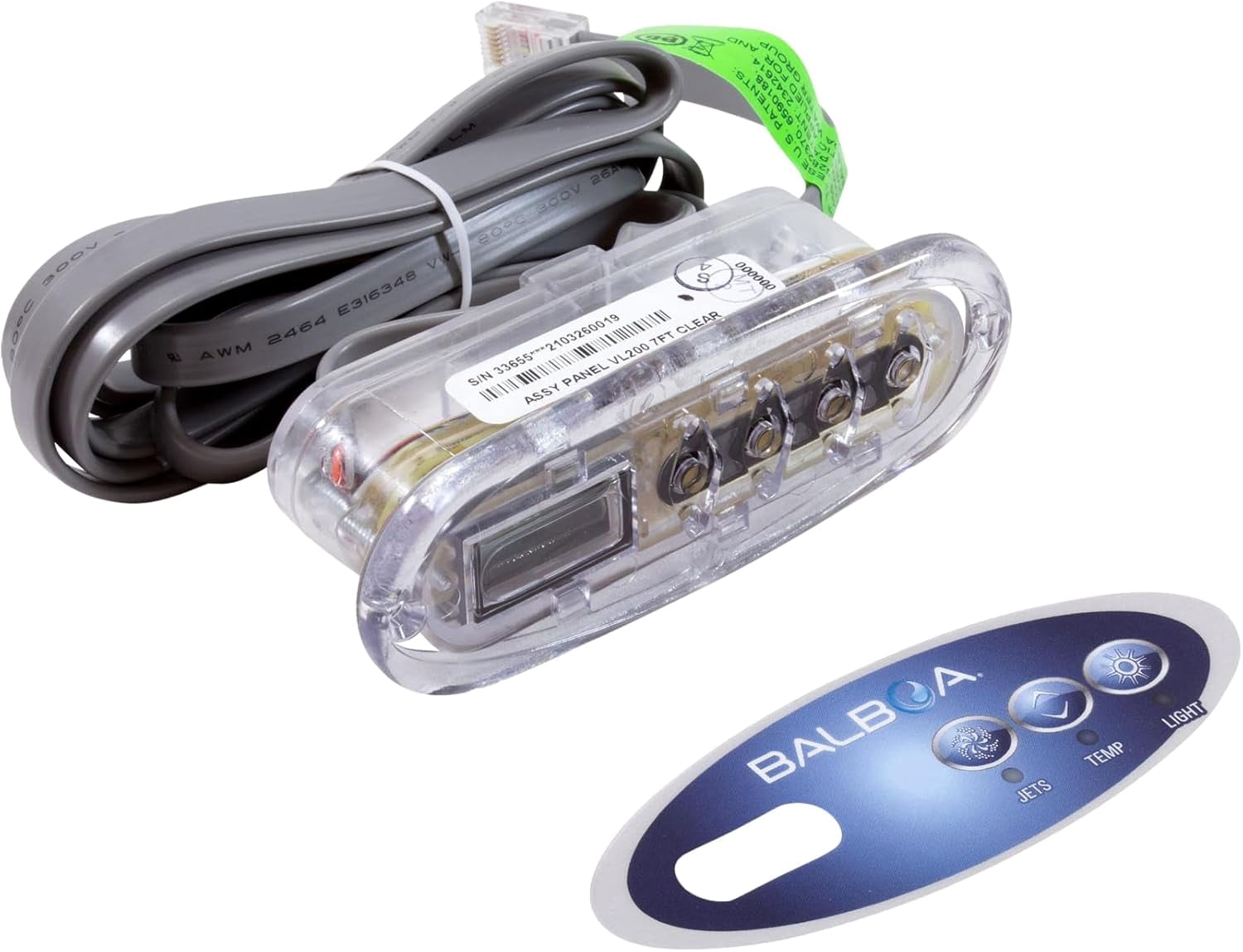 Balboa 52487KIT VL200 Topside w/ 3 Button- Jets/Temp/Light - Walmart.com