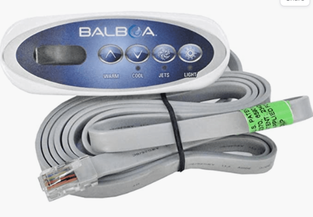 Balboa Hot Tub 4-Button Mini Oval Topside Control Panel for Heat Jacket ...