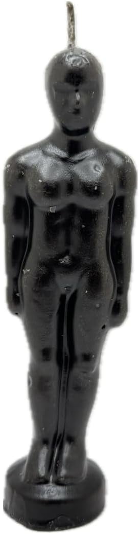 Balck -Male Figure Image Candle -(1pc) -Vela Negra de Imagen Hombre ...