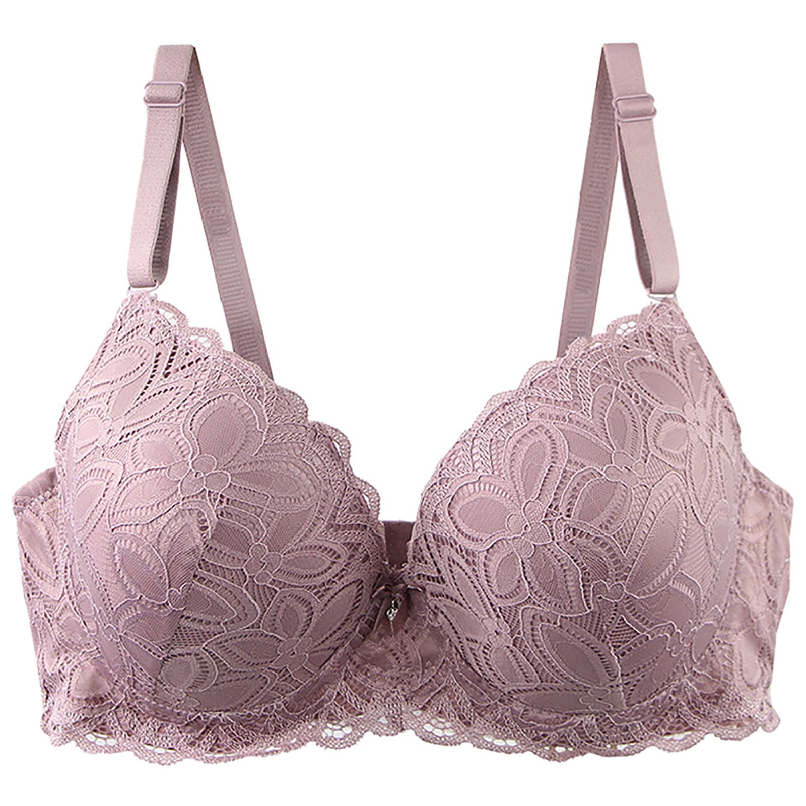 Balconette for Women Padded Push up Lace Bra for Women, Seamless ...
