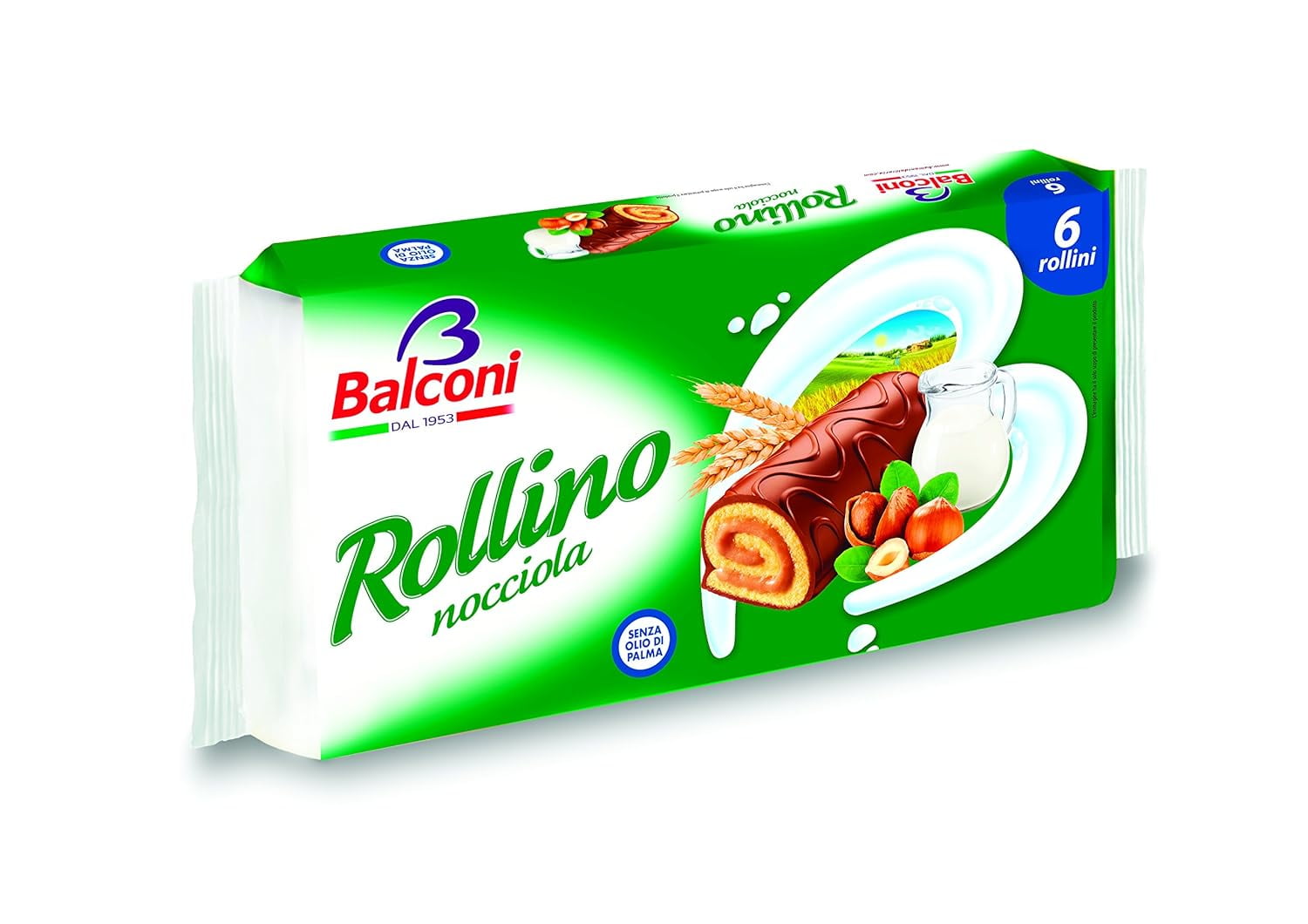 Balconi Snack Cake Roll Hazelnut 7.8 oz (Pack of 20) - Walmart.com