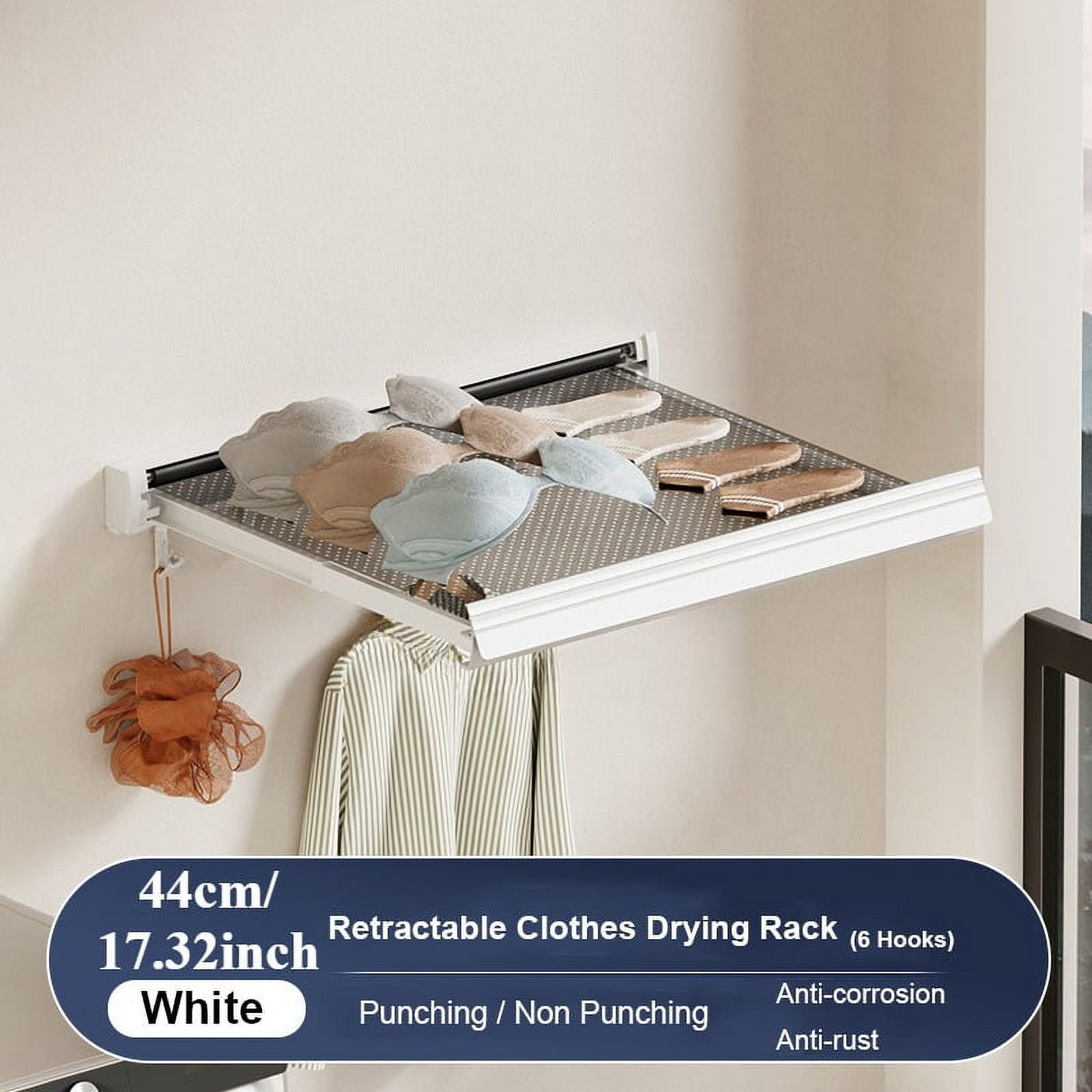 Balcony Drying Racks Foldable Multifunctional Stainless Steel Sock ...