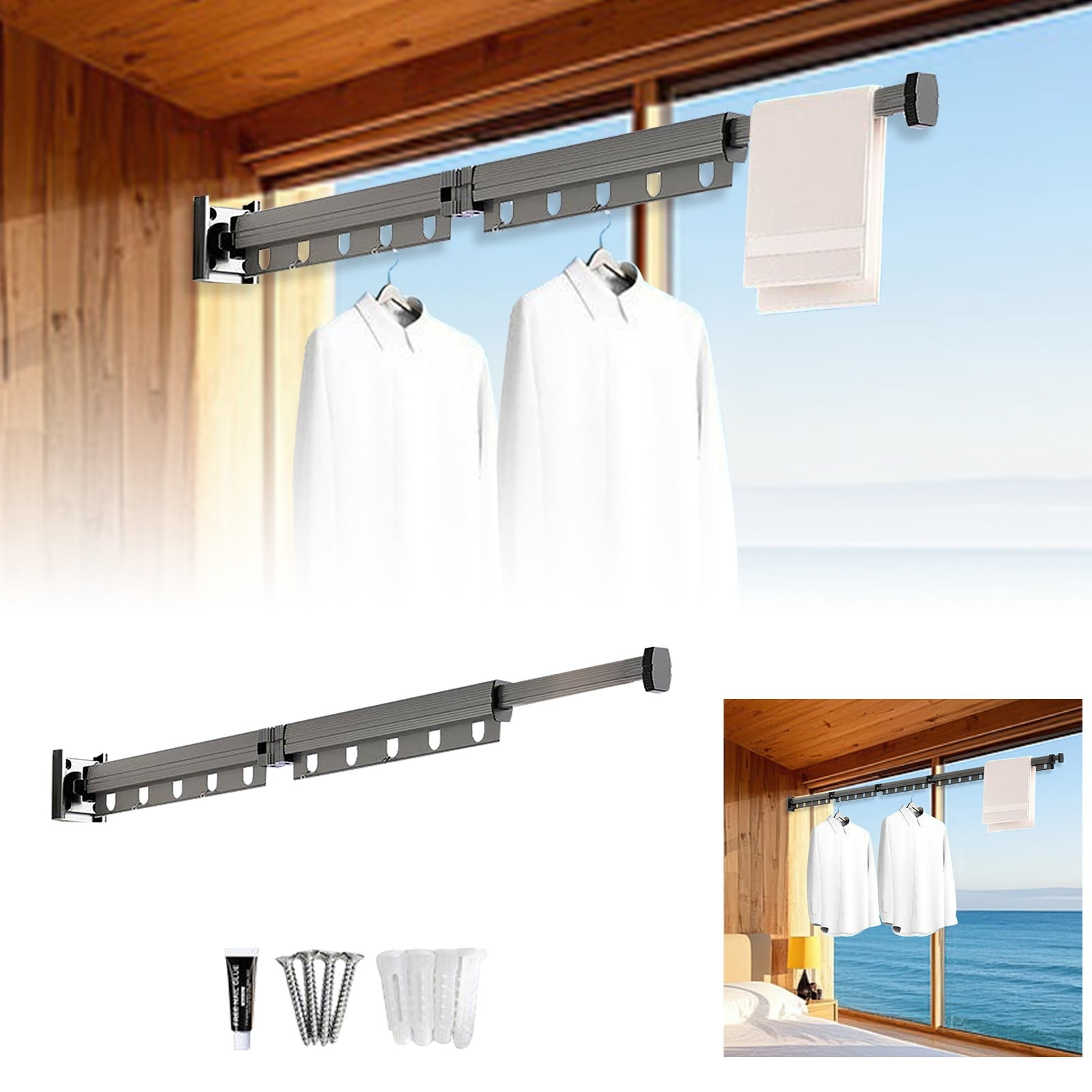 Balcony Folding Drying Rack Of Functionality And Design For Your ...