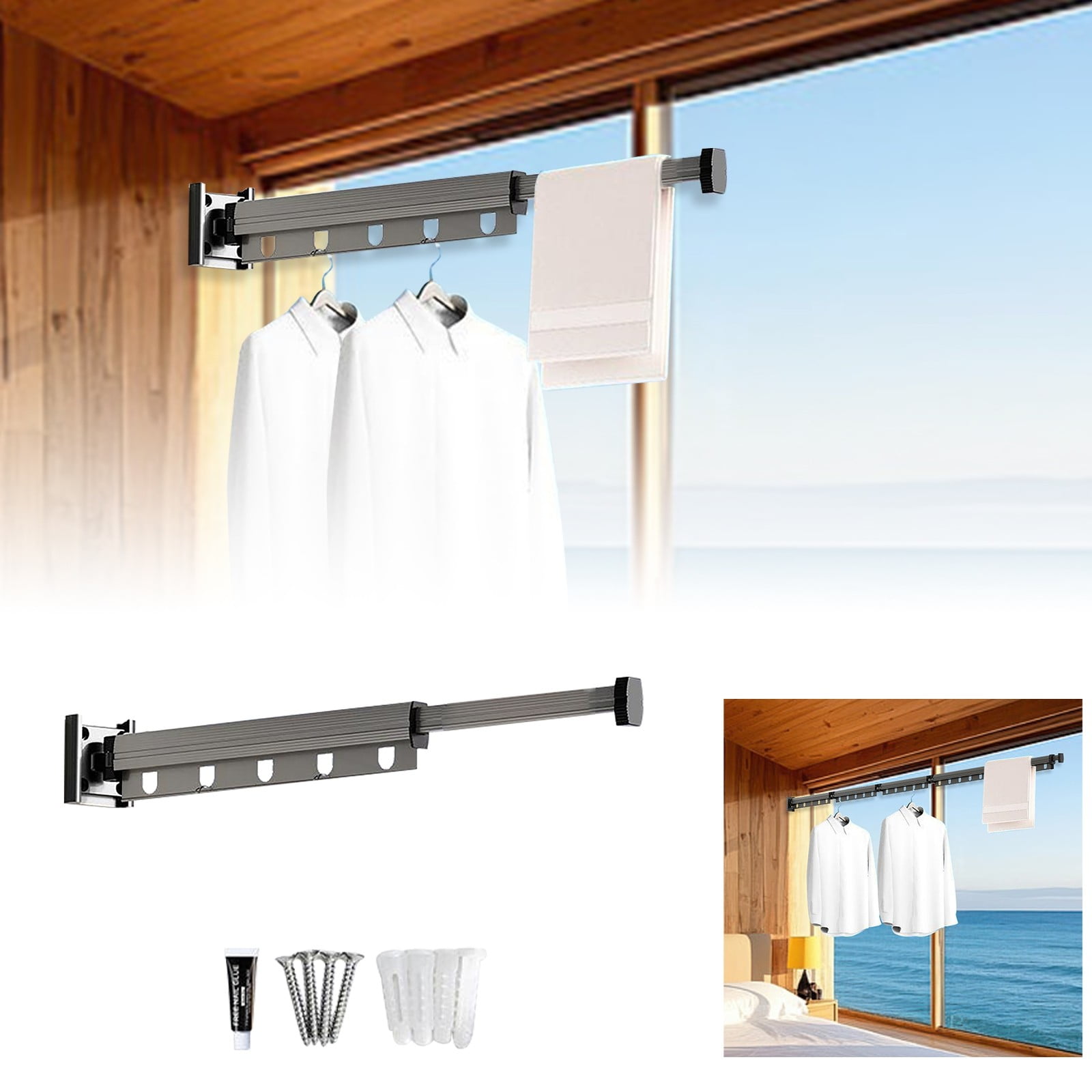 Balcony Folding Drying Rack Of Functionality And Design For Your ...