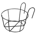 Balcony Garden Flower Pot Rack, Round Bracket Hanging Planter Holder ...