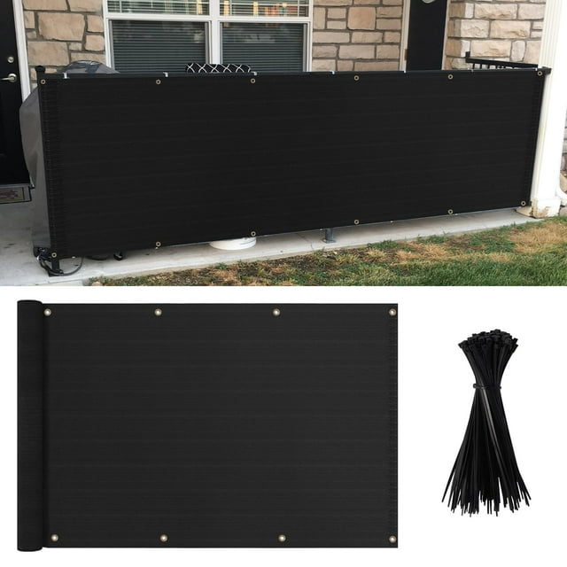 Balcony Privacy Screen 3x16 ft Apartments Railing Cover for Porch ...