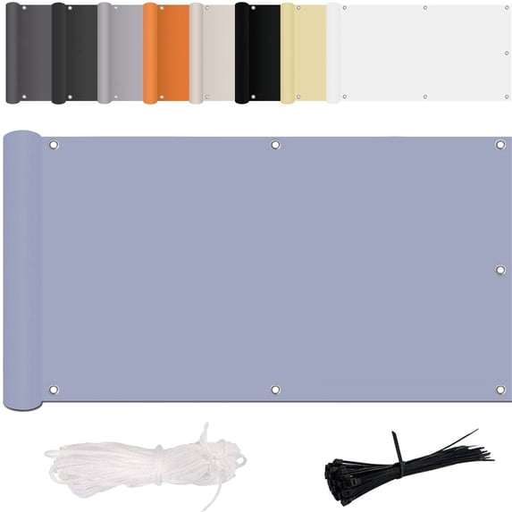 Balcony Privacy Screen Fence Windscreen Cover Fabric Shade Netting Mesh ...