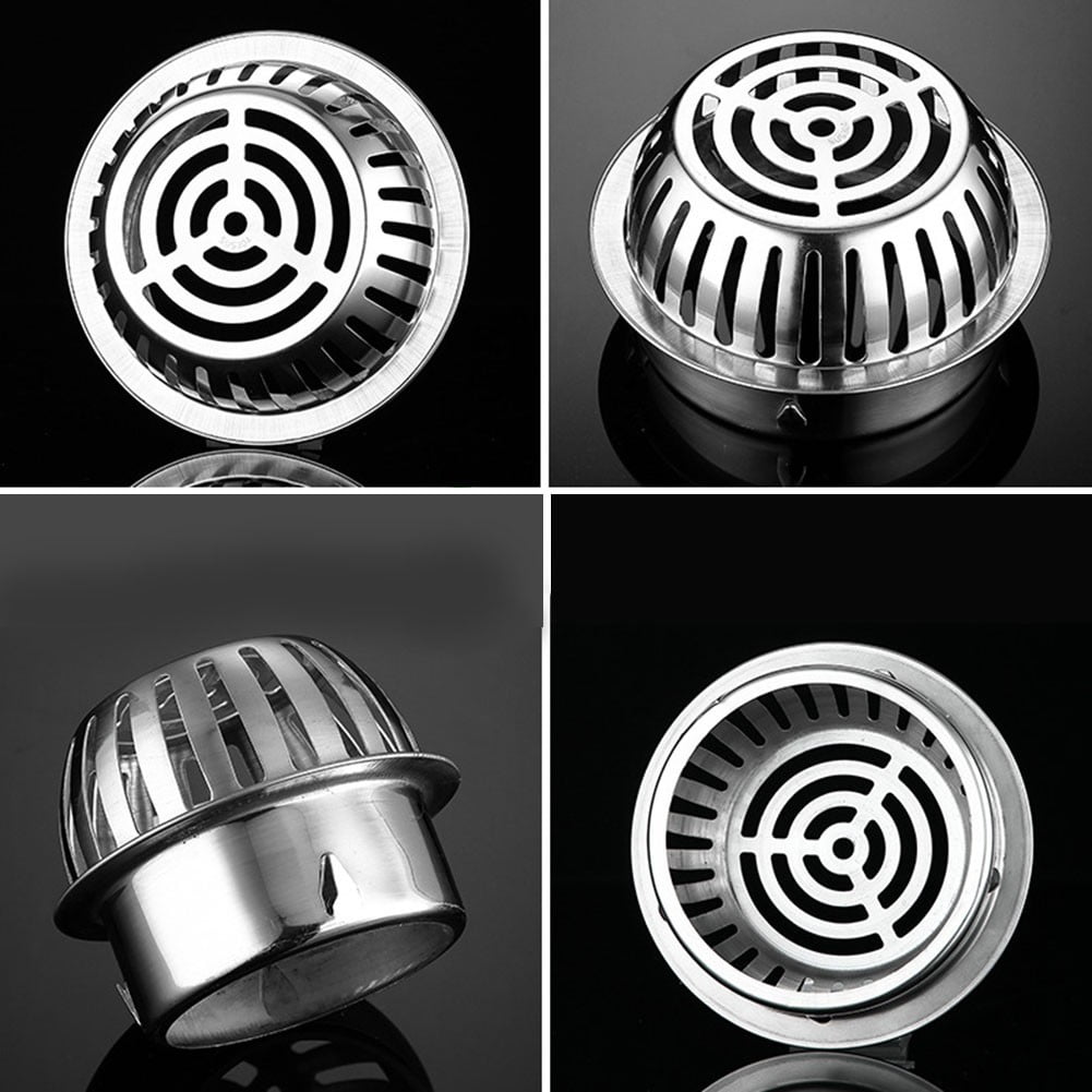 Balcony Roof Floor Drain Stainless Steel Round Floor Drainer Anti-Clog ...