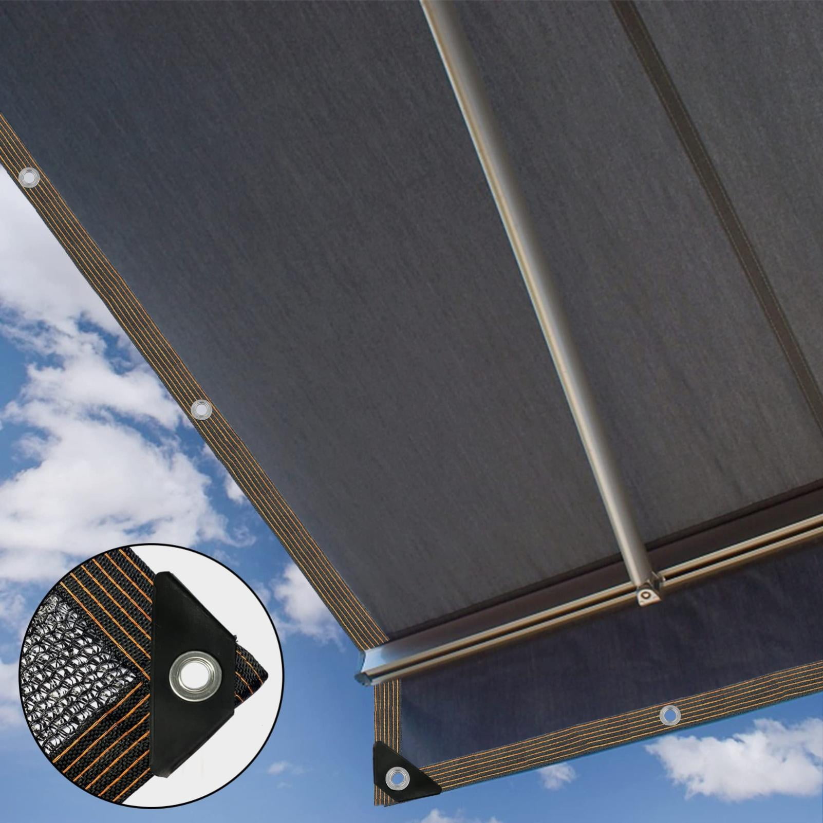 Balcony Shade,Outdoor Shade,Shade Cloth,80% Sunblock Net with Metal ...