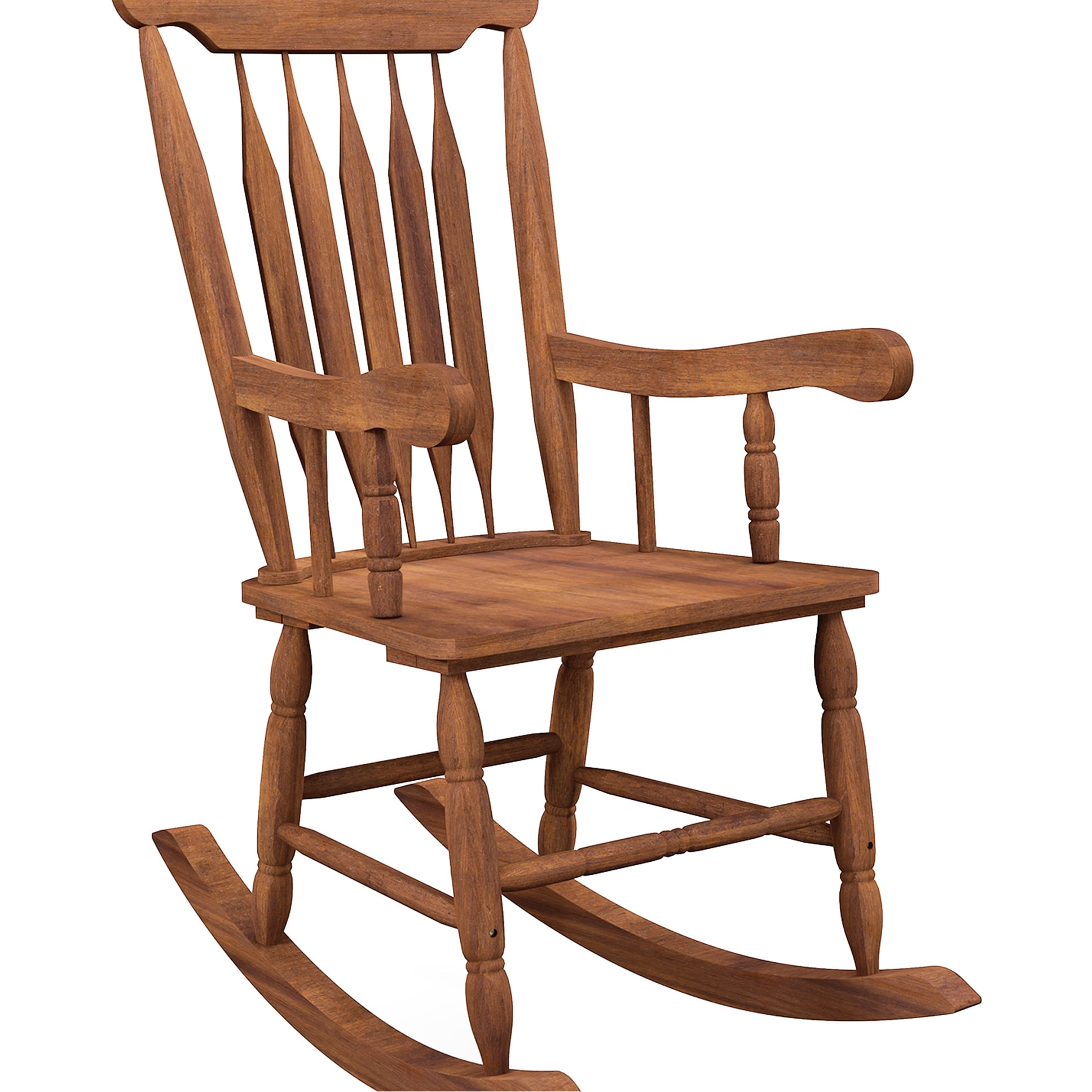 Balcony Wooden Rocker - 352 Lbs Capacity, High Back, Wide Seat, To And ...