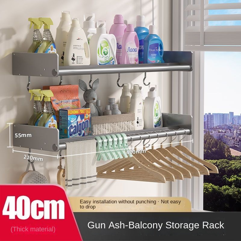 Balcony storage rack above the laundry sink washing machine storage ...