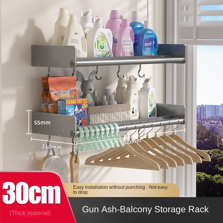 Balcony storage rack above the laundry sink washing machine storage ...